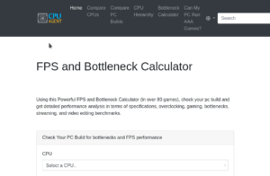 "Best" PC Bottleneck Calculators [CPU/GPU]: Do they even work?